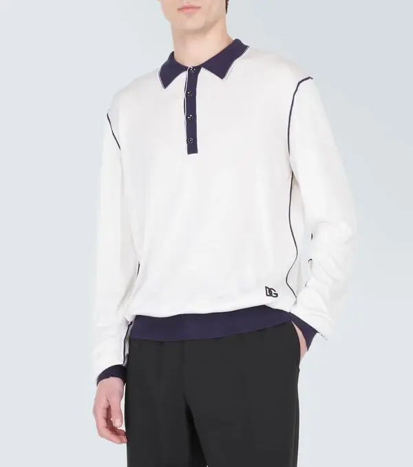 Dolce & Gabbana Silk Polo Sweater