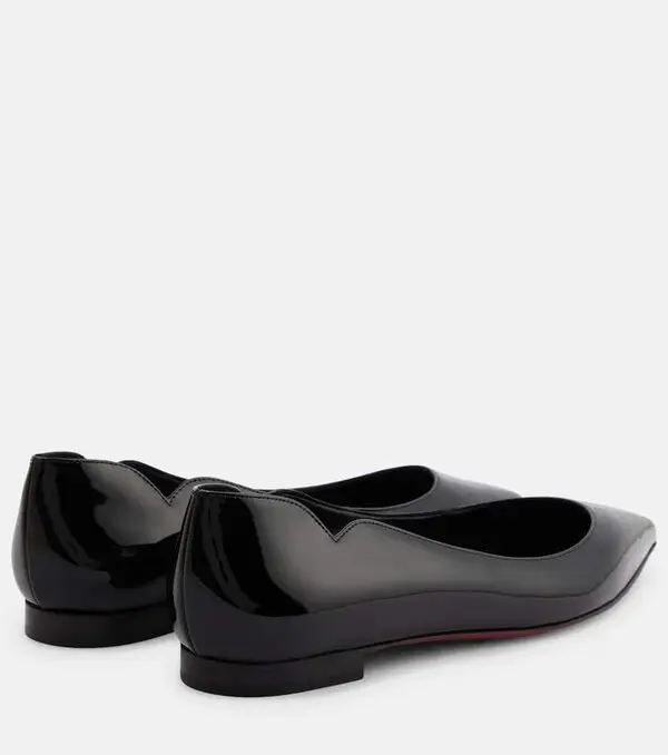 CHRISTIAN LOUBOUTIN Hot Chick Leather Ballet Flats