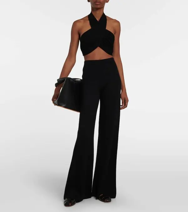 Gabriela Hearst Eris Halterneck Wool Bralette