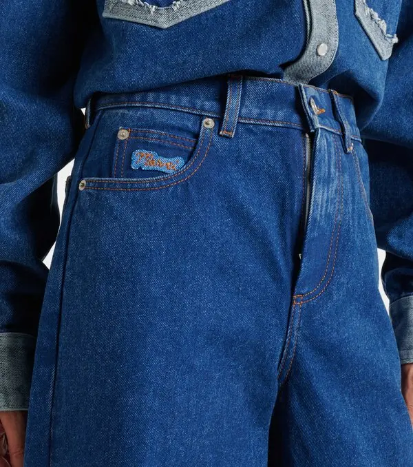 Marni Logo Wide-leg Jeans