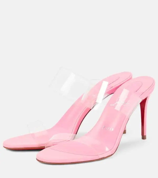 CHRISTIAN LOUBOUTIN Just Nothing 85 Pvc Mules