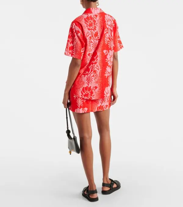 ALEMAIS Martha Printed Cotton-blend Shirt