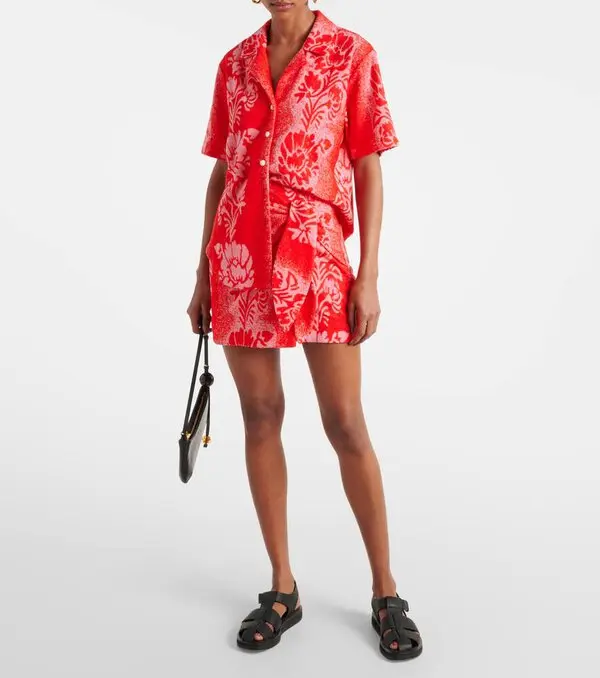ALEMAIS Martha Printed Cotton-blend Shirt