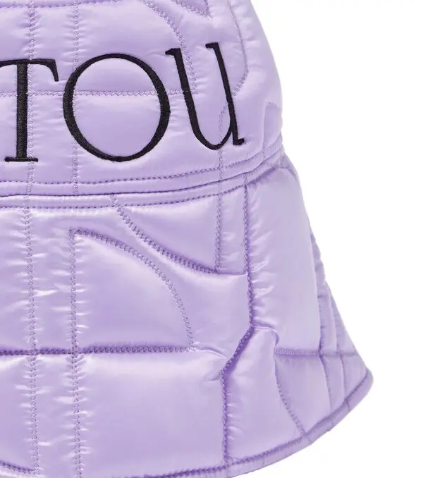 PATOU Logo Quilted Bucket Hat