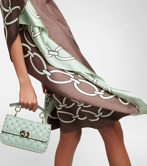 Valentino Garavani Chain-print Silk Kaftan