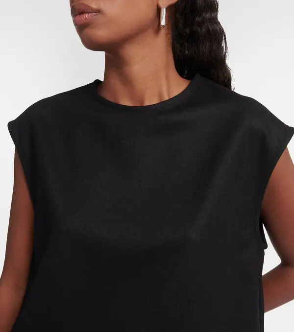 Asceno Dasha Linen Top - Black