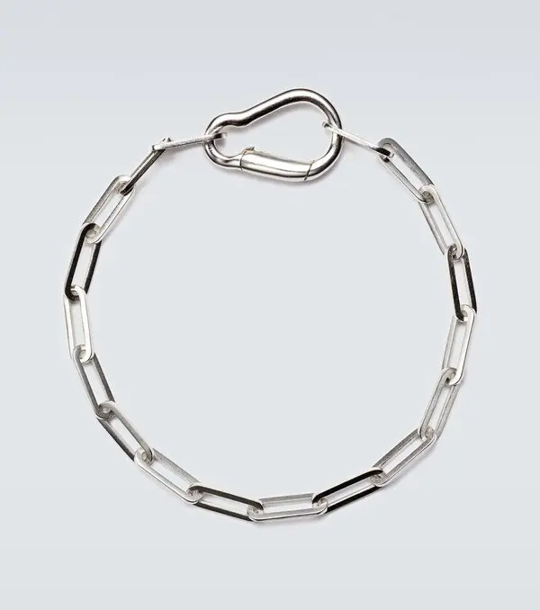 Mateo Carabiner Chain Bracelet - Silver
