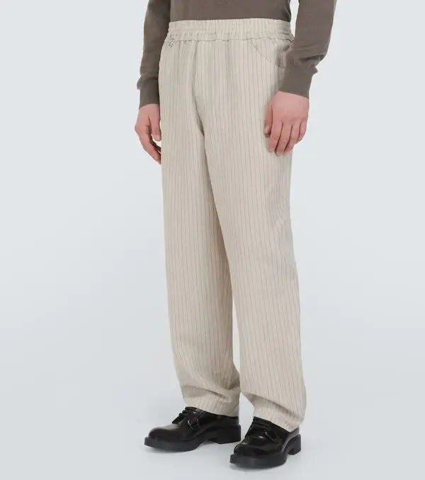 Undercover Pinstripe Wide-leg Trousers