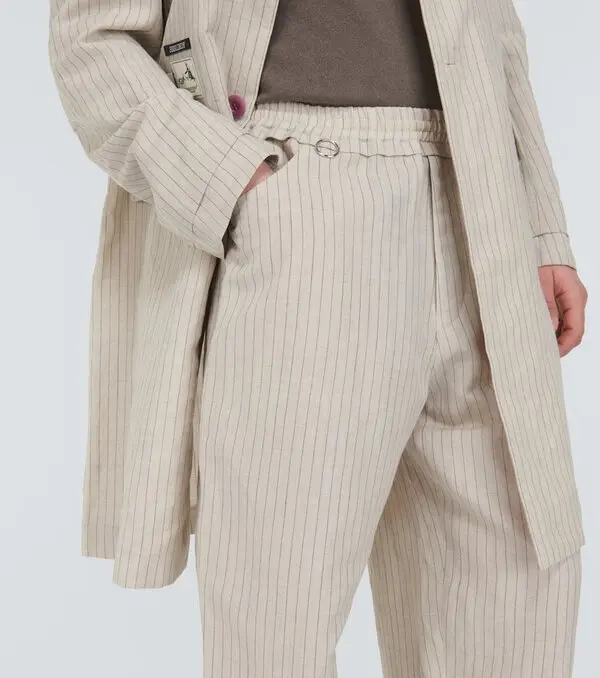 Undercover Pinstripe Wide-leg Trousers