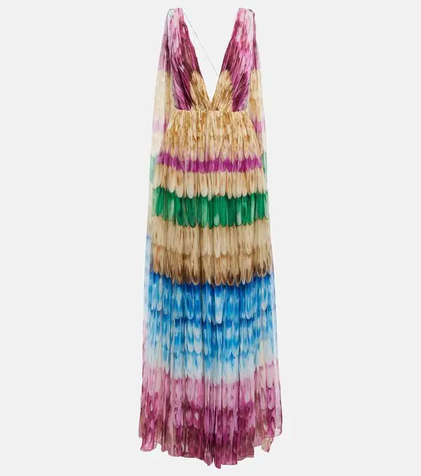Valentino Garavani Printed Silk Gown - Multicoloured
