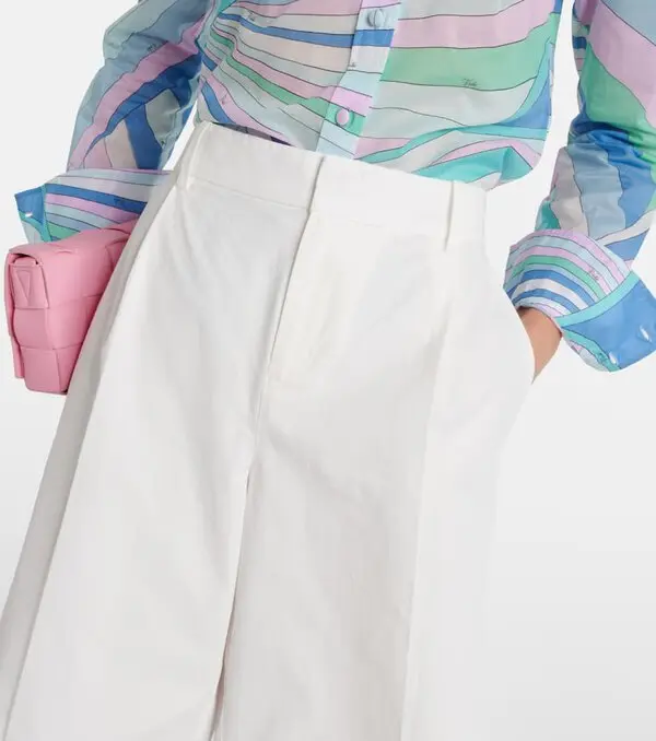 Vince High-rise Cotton Shorts