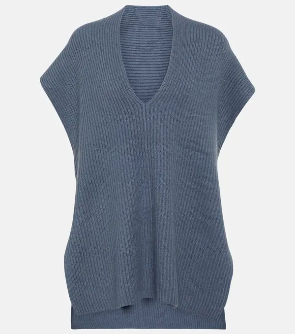 JOSEPH Ribbed-knit Cashmere Top