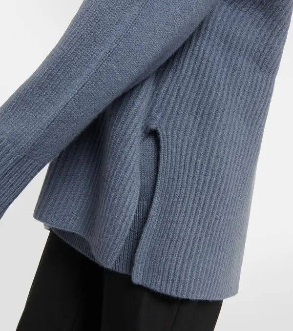 JOSEPH Ribbed-knit Cashmere Top