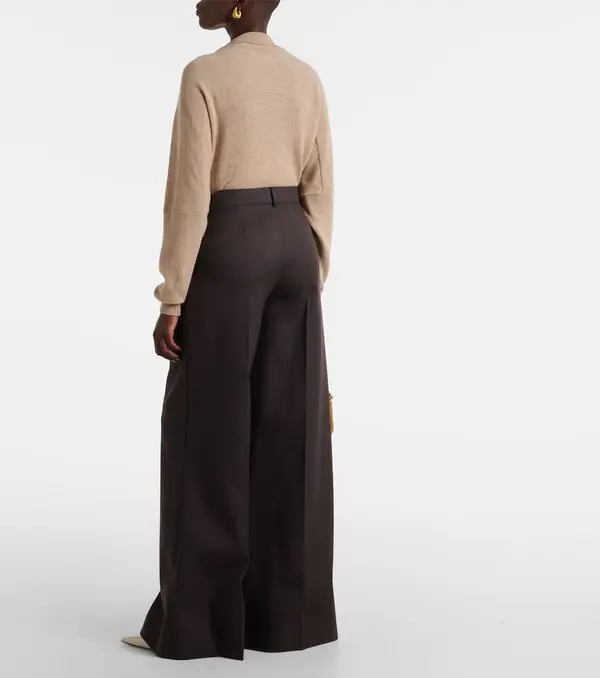 Stella McCartney High-rise Wide-leg Wool Pants