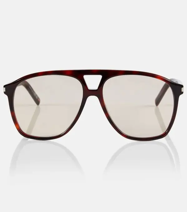 Saint Laurent Sl 596 Aviator Sunglasses - Brown