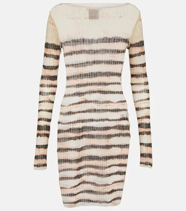 JEAN PAUL GAULTIER X Knwls Striped Minidress - Multicoloured