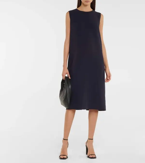 THE ROW Mirna Cady Sheath Dress - Blue
