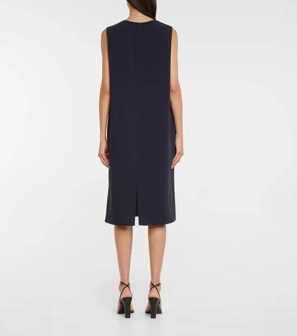 THE ROW Mirna Cady Sheath Dress - Blue