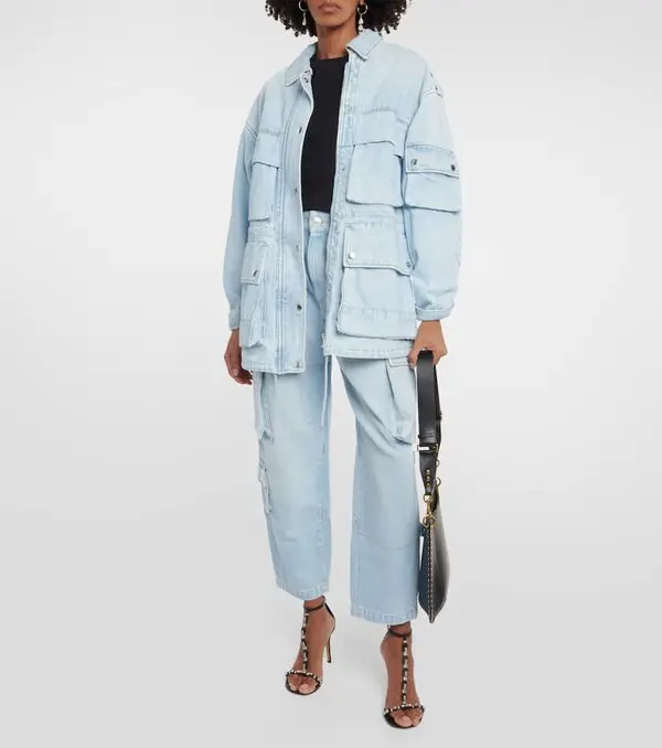 Isabel Marant Étoile Elore Denim Cargo Pants
