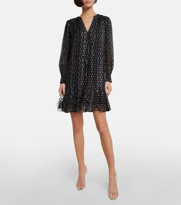 Velvet By Graham & Spencer Printed Chiffon Minidress