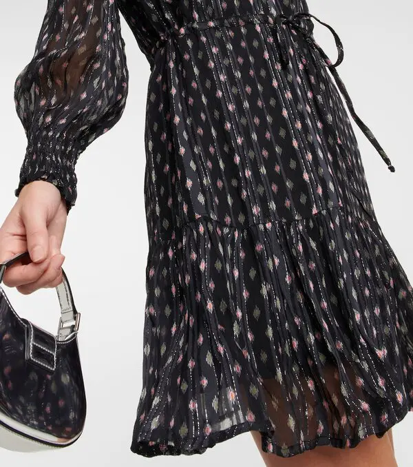 Velvet By Graham & Spencer Printed Chiffon Minidress