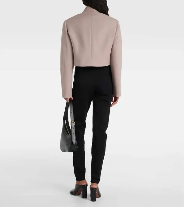 Alaïa High-rise Gabardine Leggings