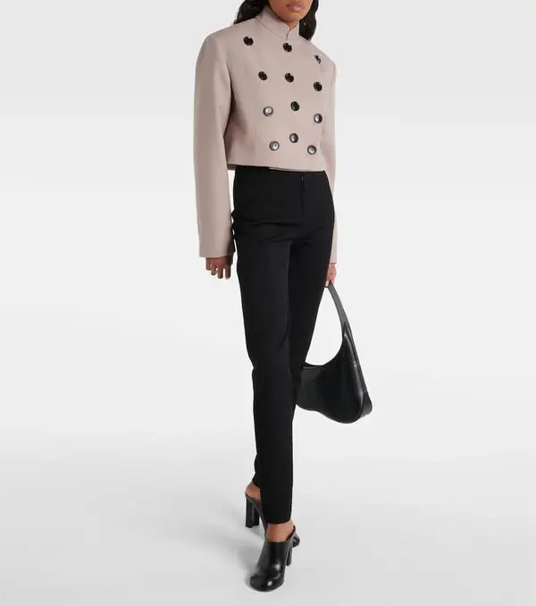 Alaïa High-rise Gabardine Leggings