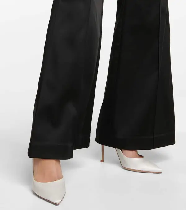 GIANVITO ROSSI 105 Silk Pumps - White