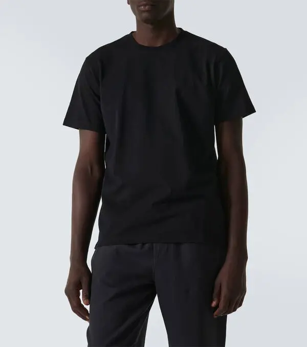 FRAME Logo Cotton Jersey T-shirt - Black