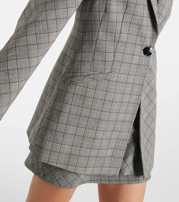 GANNI Checked Blazer
