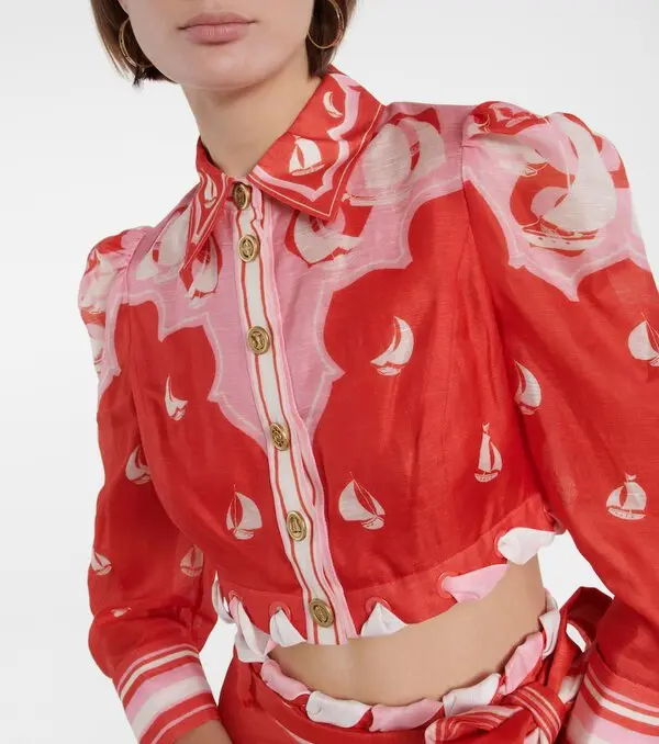 Zimmermann High Tide Eyelet-trimmed Shirt