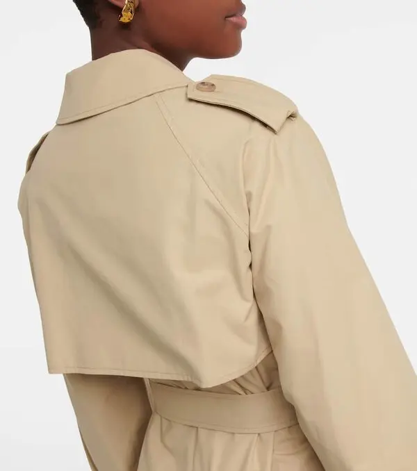 NILI LOTAN Tanner Cotton-blend Trench Coat