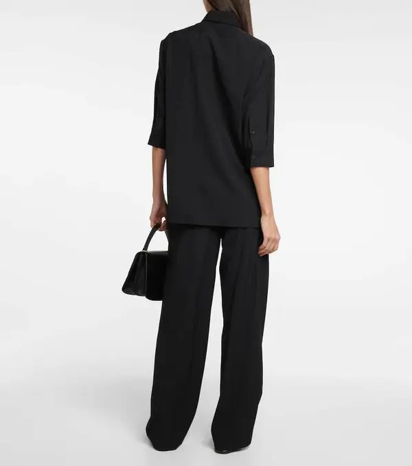 THE ROW Elada Wool-blend Shirt