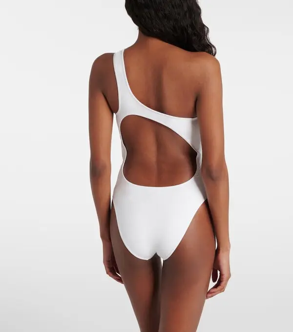 Isabel Marant Étoile Sage One-shoulder Cutout Swimsuit - White