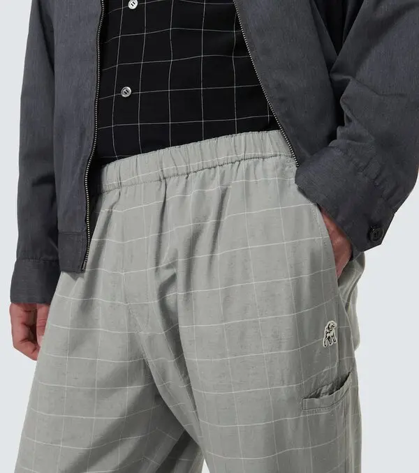 UNDERCOVERISM Checked Silk-blend Trousers