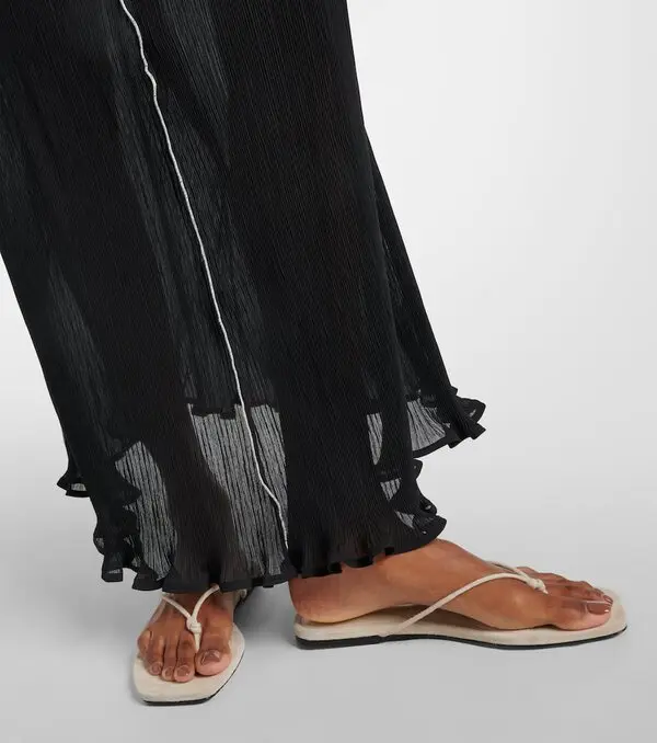 TOTEME The Knot Suede Thong Sandals