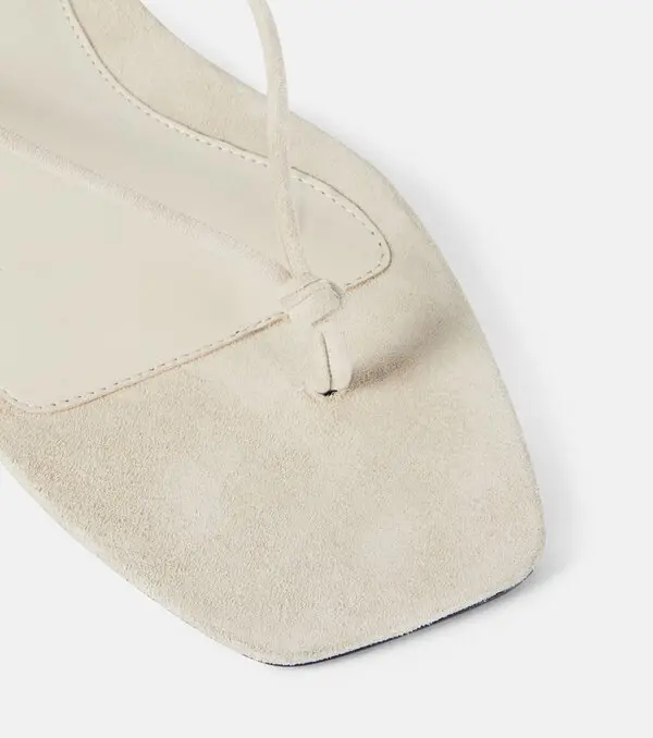 TOTEME The Knot Suede Thong Sandals