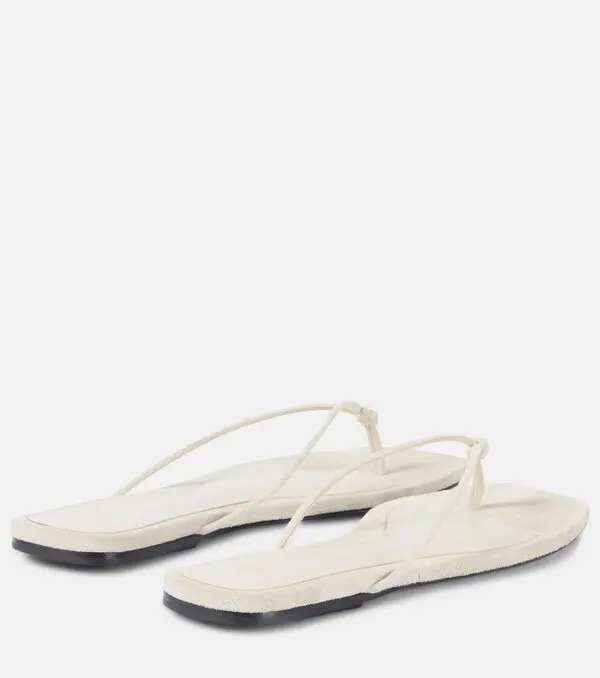 TOTEME The Knot Suede Thong Sandals