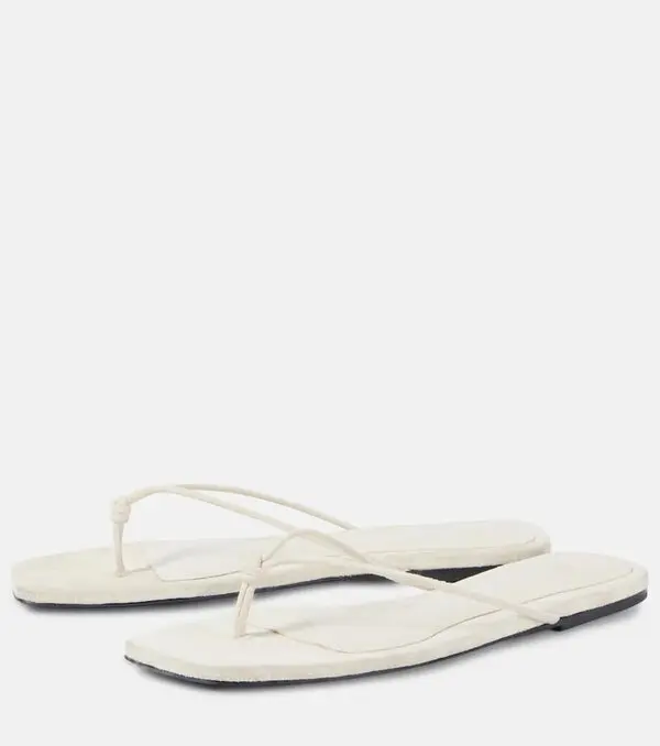 TOTEME The Knot Suede Thong Sandals