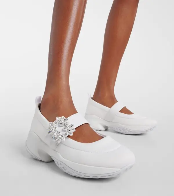 ROGER VIVIER Viv Match Embellished Sneakers