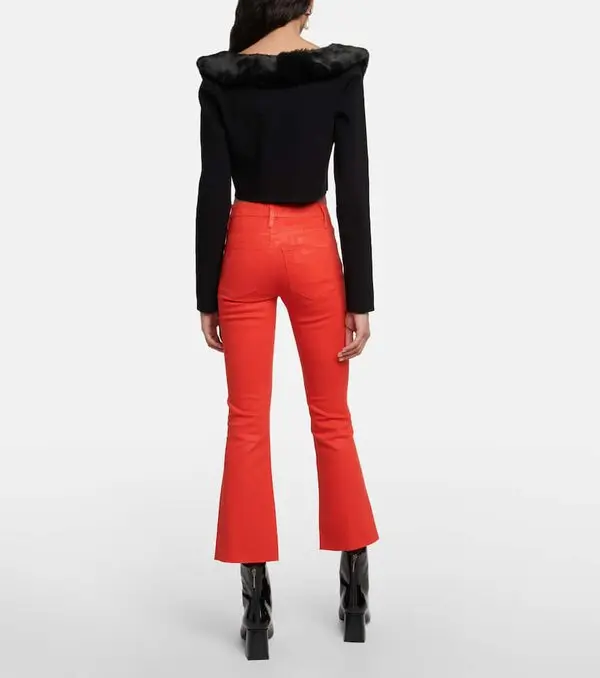 FRAME Le Crop Mini Boot High-rise Jeans