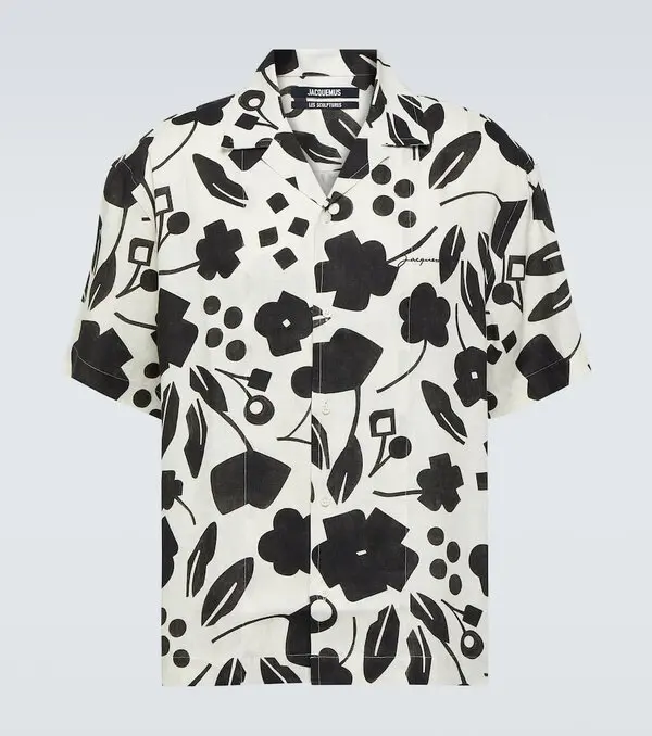 Jacquemus Jean Printed Linen Shirt