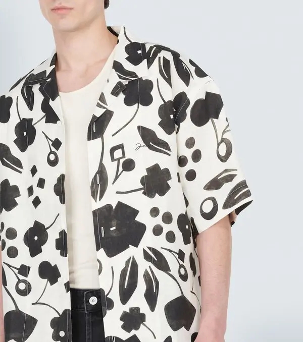 Jacquemus Jean Printed Linen Shirt