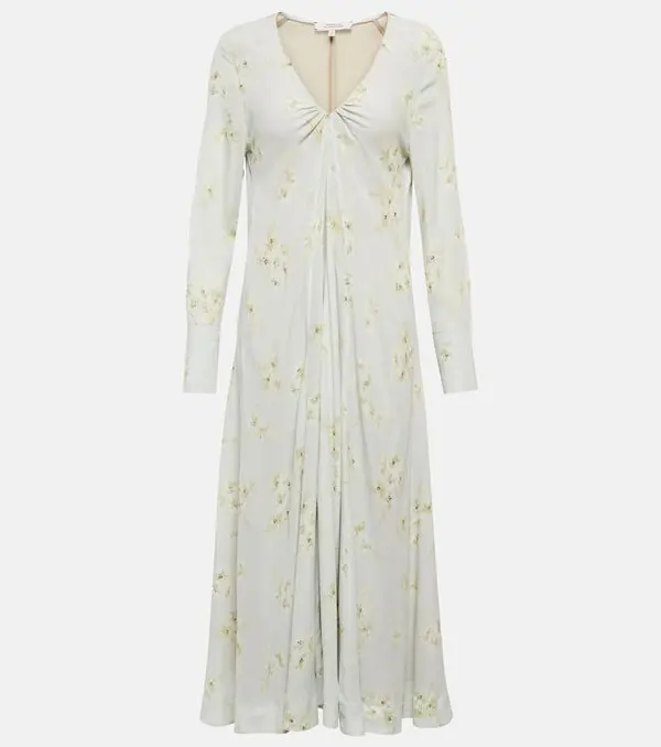 Dorothee Schumacher Floral Midi Dress - Green