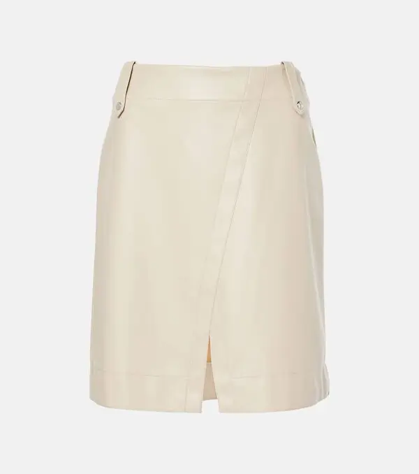 Max Mara Coated Jersey A-line Mini Skirt
