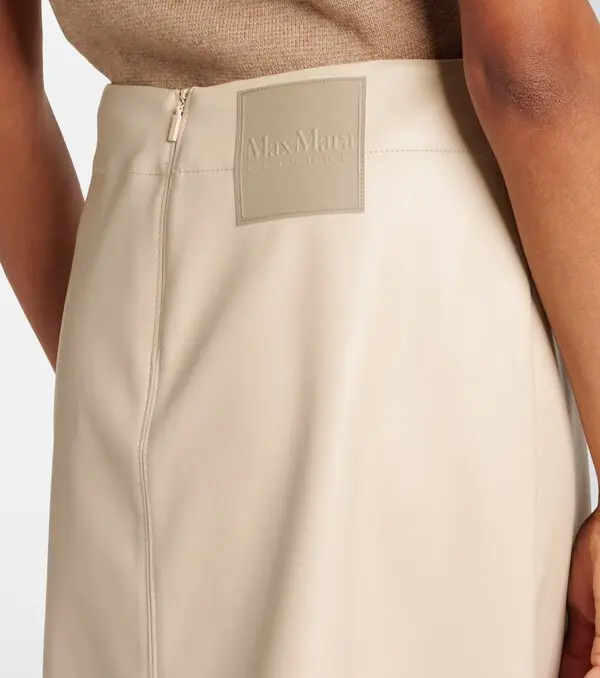 Max Mara Coated Jersey A-line Mini Skirt