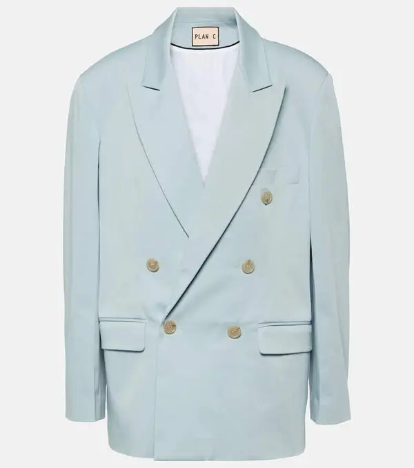 Plan C Oversized Cotton-blend Blazer