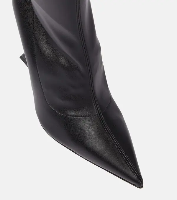 Attico Cheope Over-the-knee Leather Boots - Black
