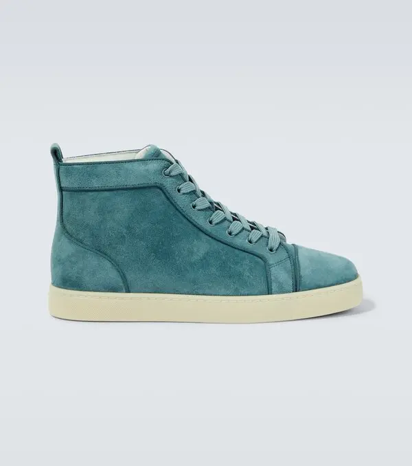CHRISTIAN LOUBOUTIN Louis Suede High Top Sneakers