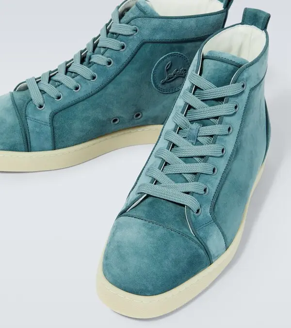 CHRISTIAN LOUBOUTIN Louis Suede High Top Sneakers